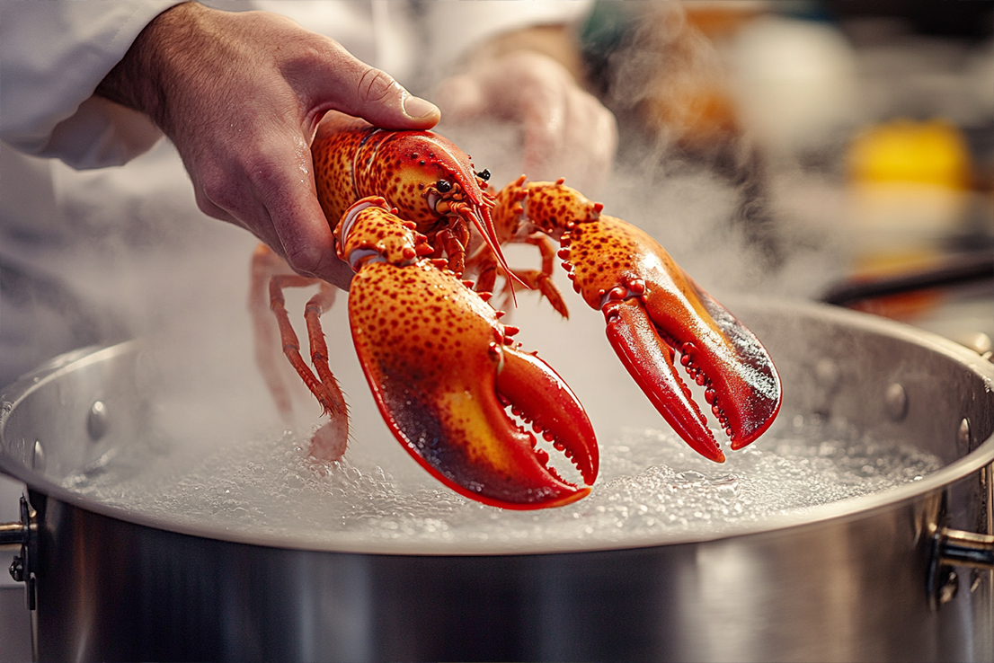 Einfaches Rezept für gekochten Hummer